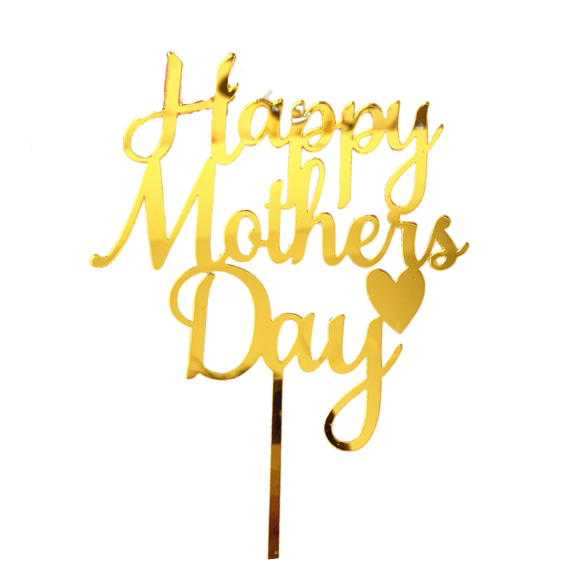 Happy Mothers Day Cake Topper - 1 st – Cocodrip - Tårta & Baktillbehör