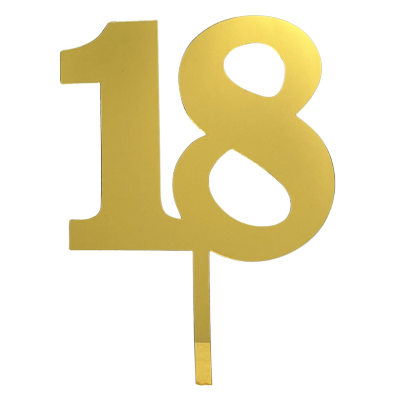 Nr.18 Cake Topper – 1st – Cocodrip - Tårta & Baktillbehör